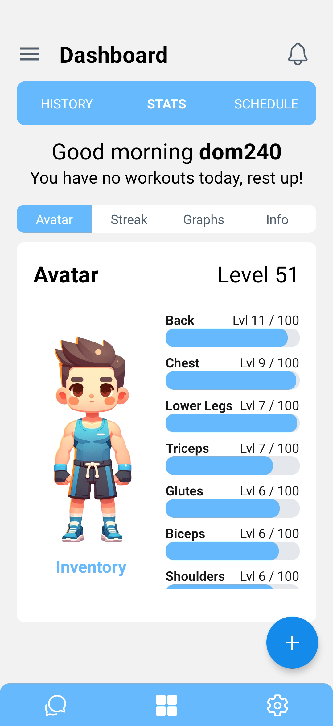 Gamified Workout Tracker App - Workout Quest